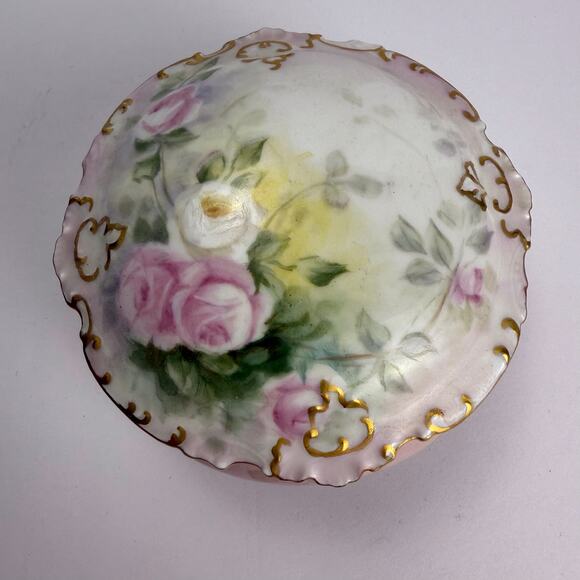 Limoges | Accents | Antique Limoges Porcelain Powder Jar Or Trinket Box ...